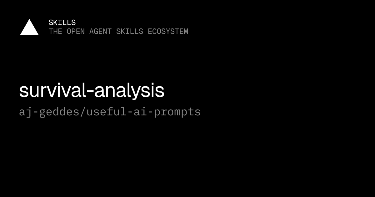 survival analysis by aj-geddes/useful-ai-prompts