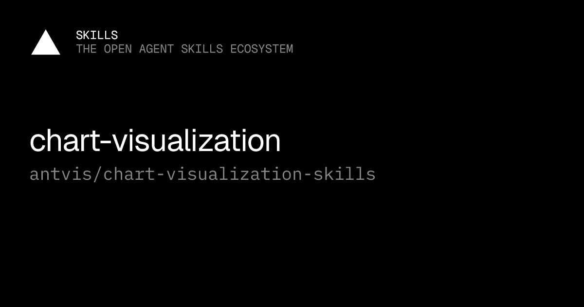 chart-visualization by antvis/chart-visualization-skills
