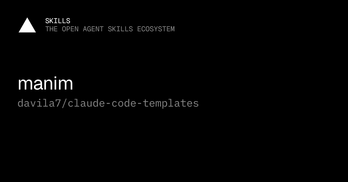 manim by davila7/claude-code-templates