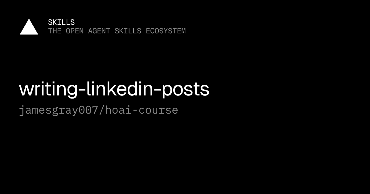 writing-linkedin-posts by jamesgray007/hoai-course