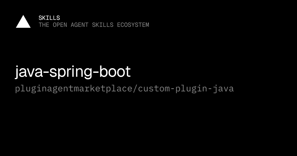 java-spring-boot by pluginagentmarketplace/custom-plugin-java