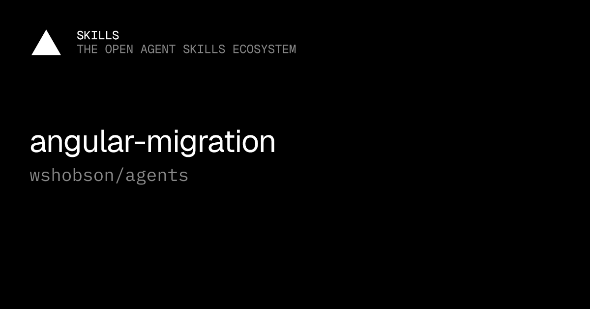 angular-migration by wshobson/agents